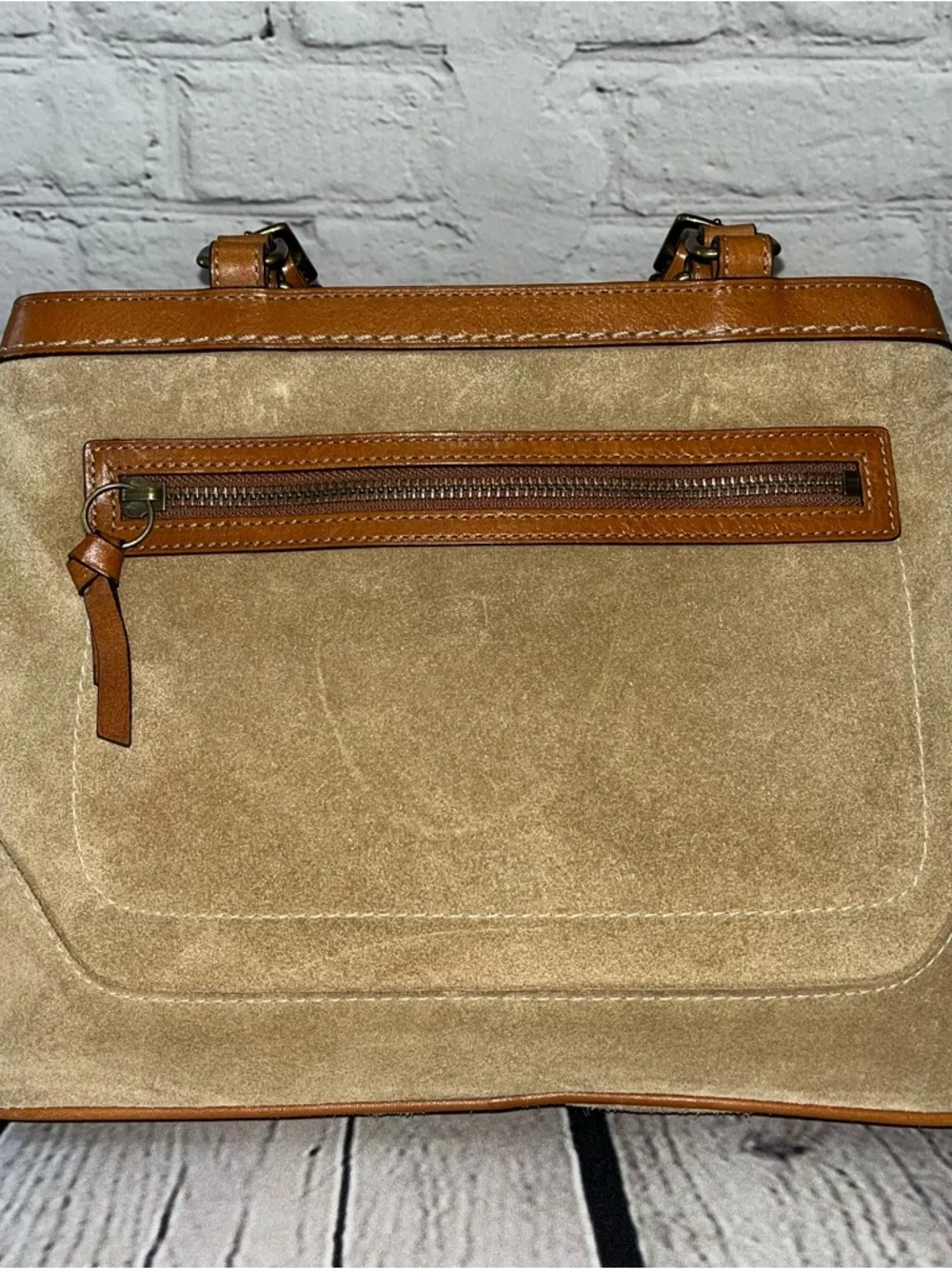 Coach | Bags | Vintage Y2k Coach Hampton Suede Tassel Leather Satchel ...